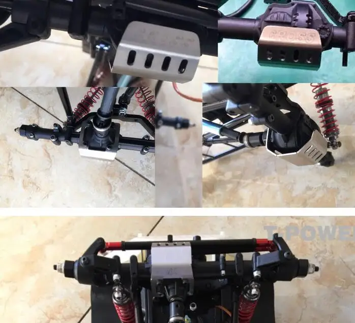 Cross RC 1/10 rock SG4 Sr4 SP4 FR4 climbing armor chassis plate ...
