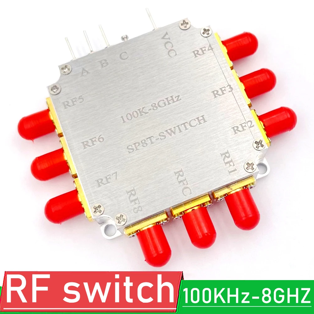 SP8T-RF-electronic-switch-100K-8GHz-broadband-wide-high-isolation-low-insertion-loss-Teflon-with ...