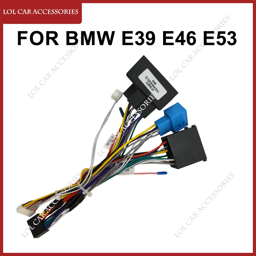 For-BMW-E39-E46-E53-Android-Power-Cable-Car-Radio-GPS-MP5-Player-Panel ...