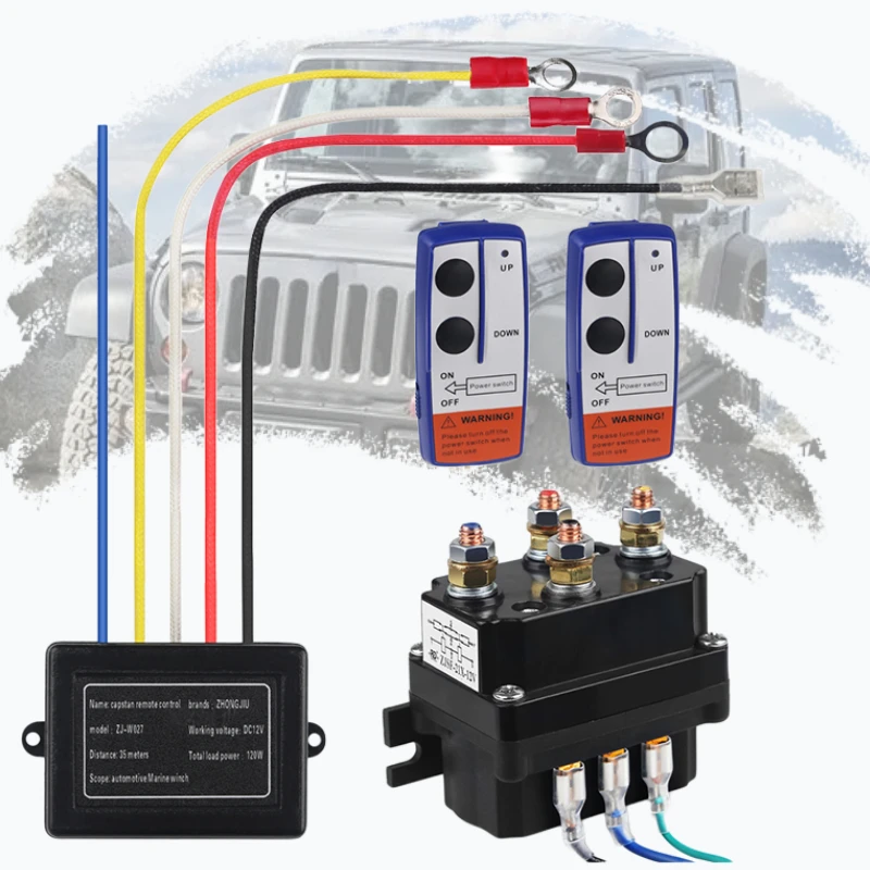 12V-Twin-Wireless-Winch-Remote-Control-Kit-12V-Recovery-Switch-For ...