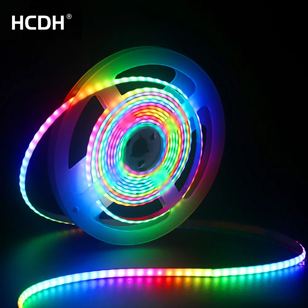 WS2812B-Addressable-COB-LED-Strip-RGB-Pixel-For-Carft-DIY-PC-Decor ...