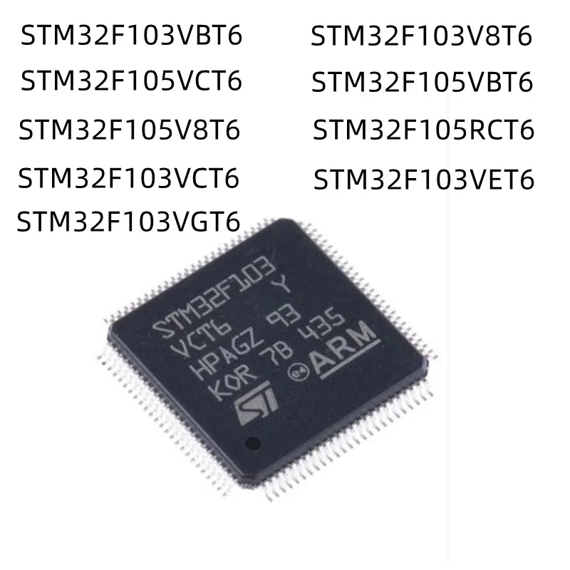 1piece-100-New-STM32F103VCT6-STM32F103VET6-STM32F103VBT6-STM32F103V8T6-STM32F105V8T6 ...
