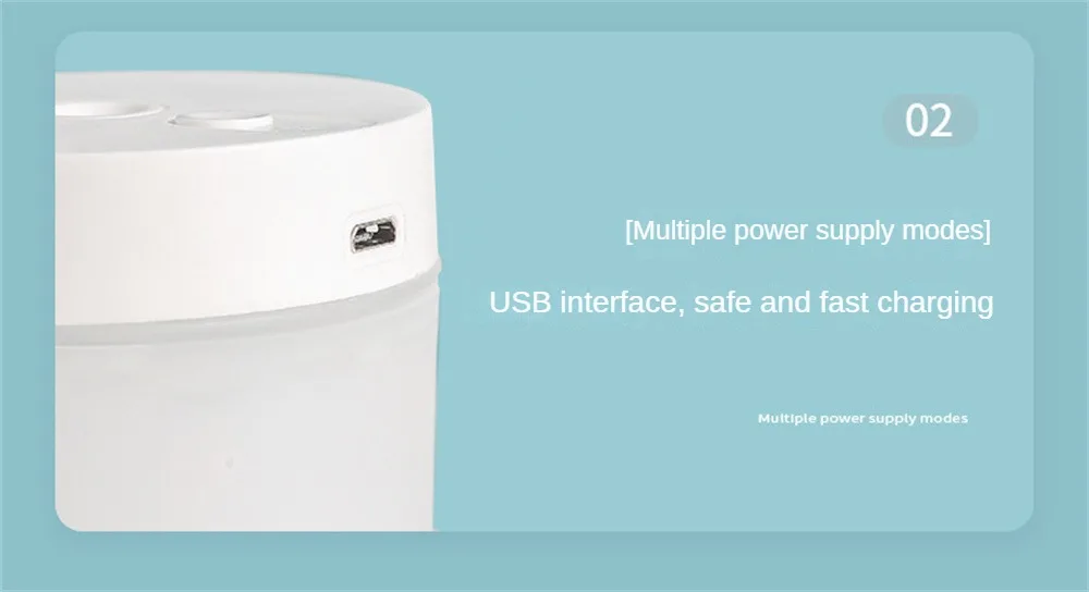 Mini humidificateur d'air à lumière colorée USB,200ml,diffuseur d'air pour voiture et maison ...