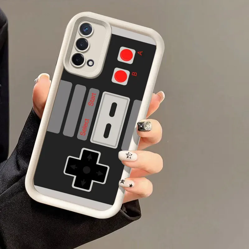 Retro Arcade Style Game Console Phone Case for OPPO A16 (White 01)