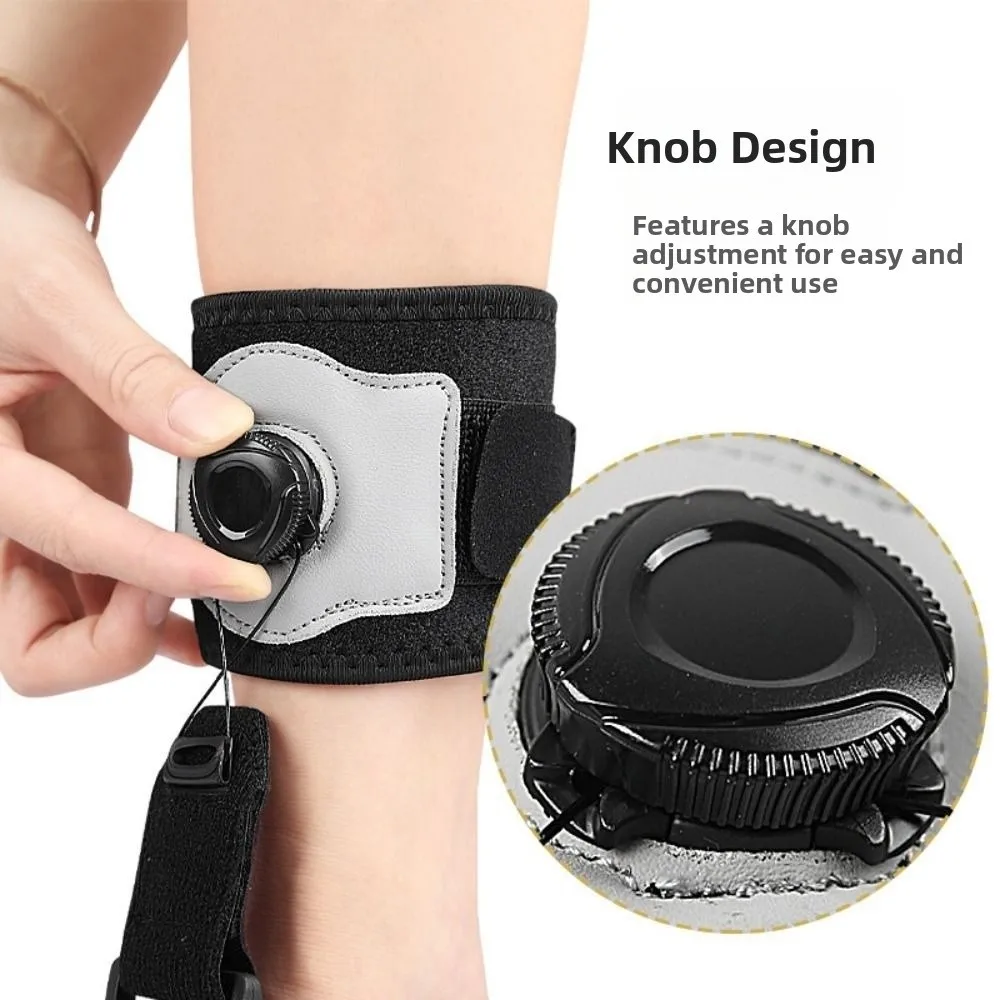 Adjustable Foot Drop Brace Longer Strap Breathable Knob Pull Strap Knob ...