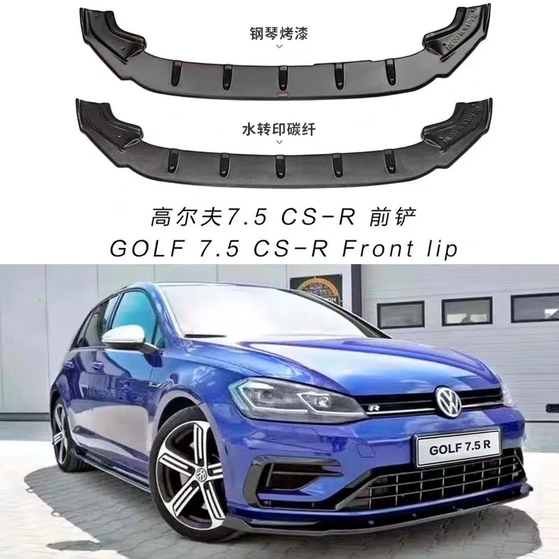 3Pcs-Maxton-Style-Front-Bumper-Splitter-For-Volkawagen-Golf-MK7-MK7-5-R ...