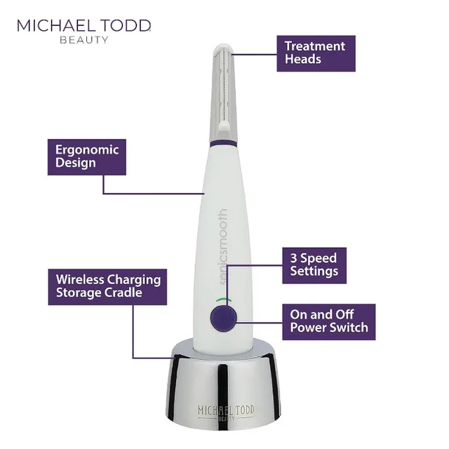 Michael Todd Beauty – Sonicsmooth – SONIC Technology Dermaplaning Tool ...