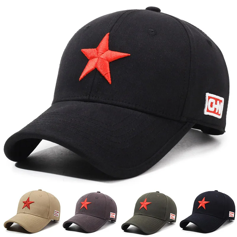 Chinese Style Five Pointed Star Duckbill Cap Personalized Embroidered ...