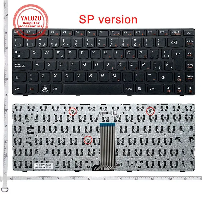 Spanish-Laptop-keyboard-for-LENOVO-G480-G480A-G485-G485A-Z380-Z480-Z485 ...
