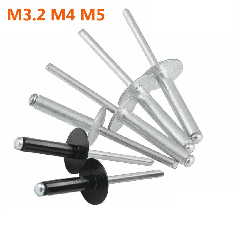 Aluminum-Large-Flange-Pop-Open-Hollow-Blind-Rivets-Large-Cap-Leaf-Bolt ...