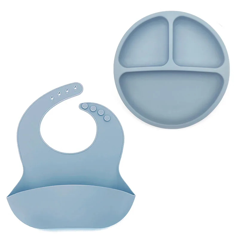 ASSIETTE - PLATEAU REPAS,Spoon--Ensemble De Vaisselle En Silicone ...