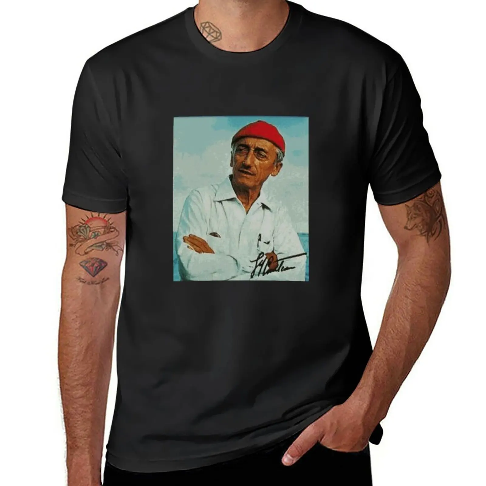 New-Jacques-Cousteau-T-Shirt-T-Shirt-sports-fan-t-shirts-graphic-t ...