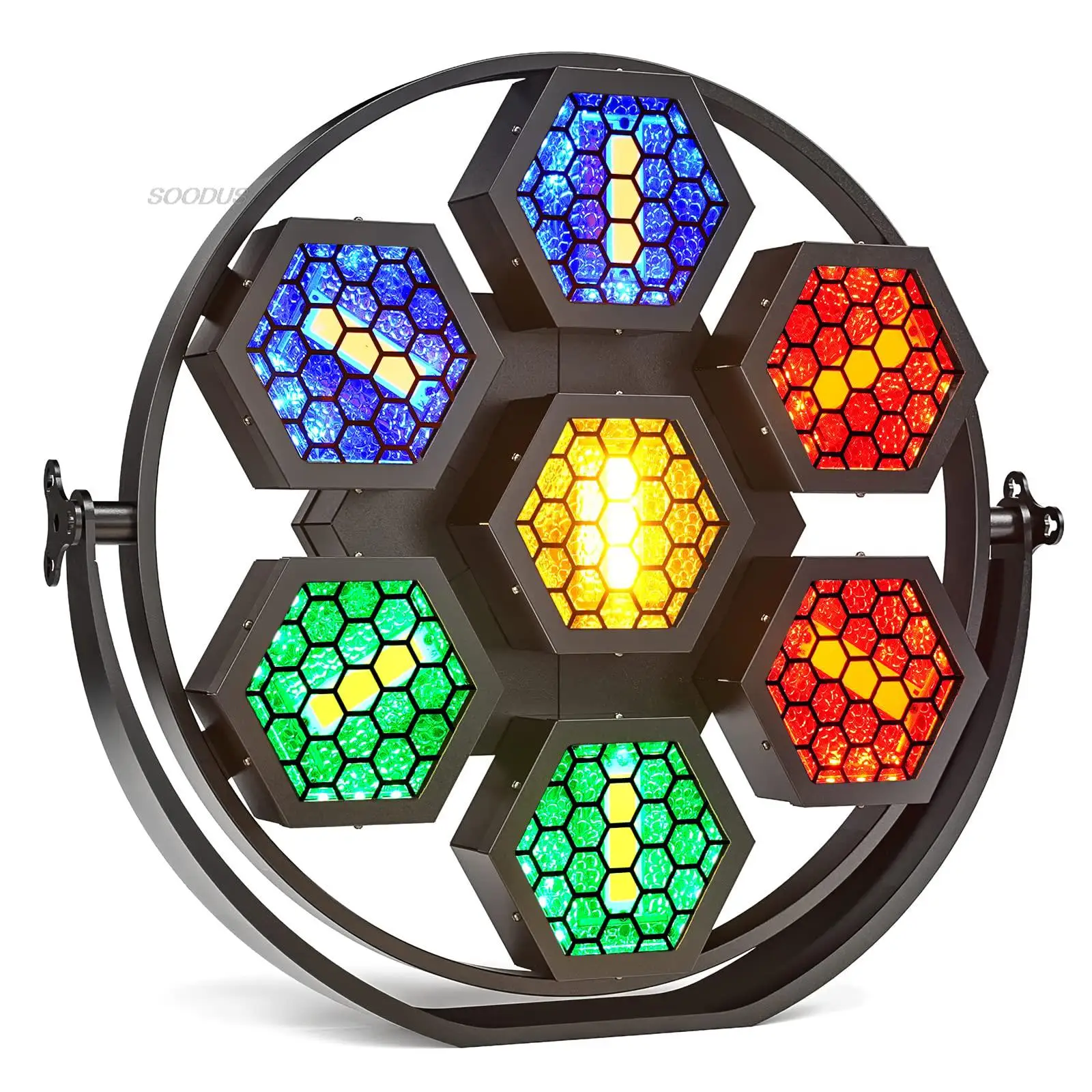 Luces-LED-de-350W-para-escenario-iluminaci-n-RGB-DMX-7-COB-Hexagonal ...