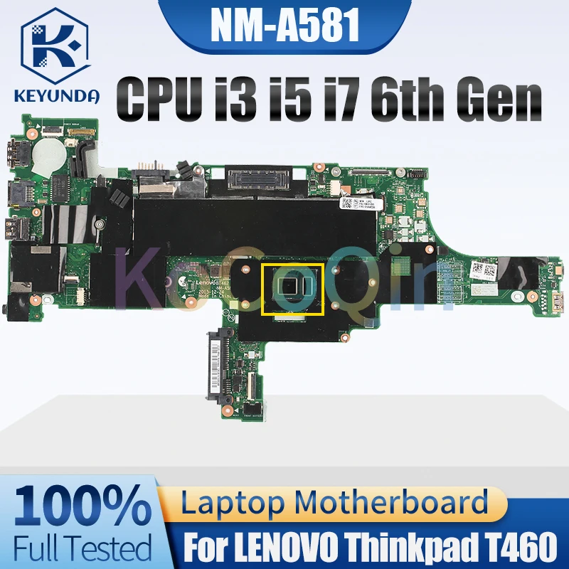 NM-A581-For-LENOVO-Thinkpad-T460-Notebook-Mainboard-i3-i5-i7-6th-Gen ...