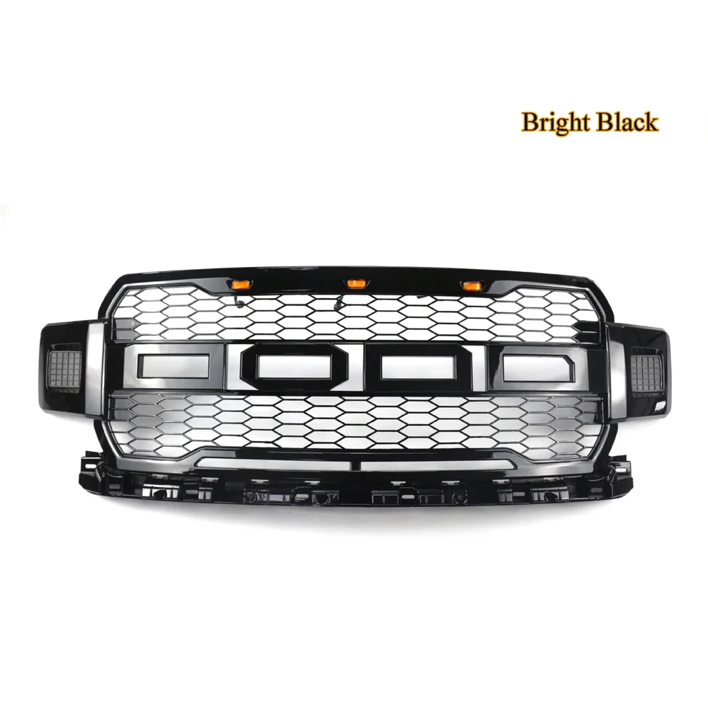 Car Front Bumper Grille Racing Grill Modification Sport Style Raptor ...