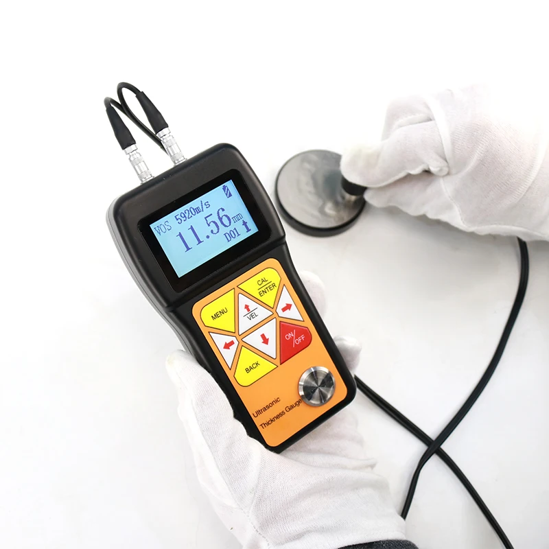 Portable Ultrasonic Thickness Gauge Digital Sheet Metal Alloy Glass ...