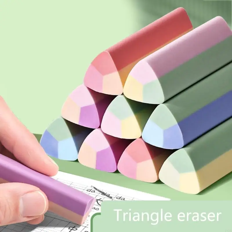 5 Pcs/Set Pencil Erasers Cartoon Triangles Erasers Aesthetic Erasers ...
