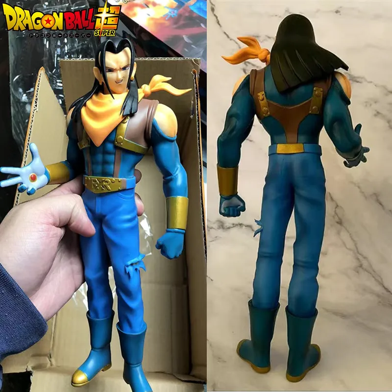 Novo 28cm dragon ball android 17 figura anime gt super pvc ação ...