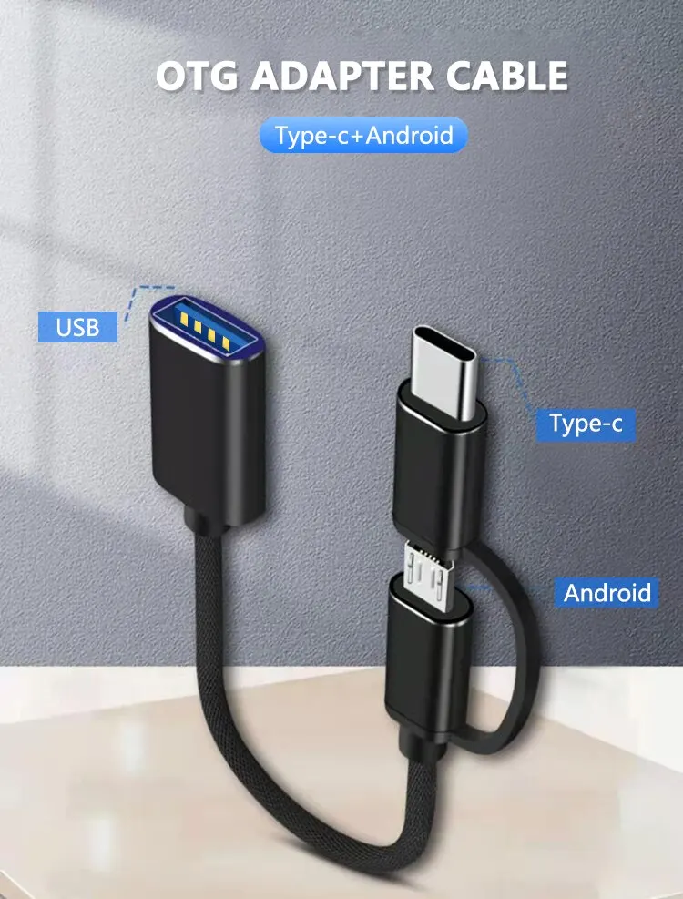 Android Type-C Два-в-одном OTG Android USB3.0 U Дисковый адаптер Кабель ...