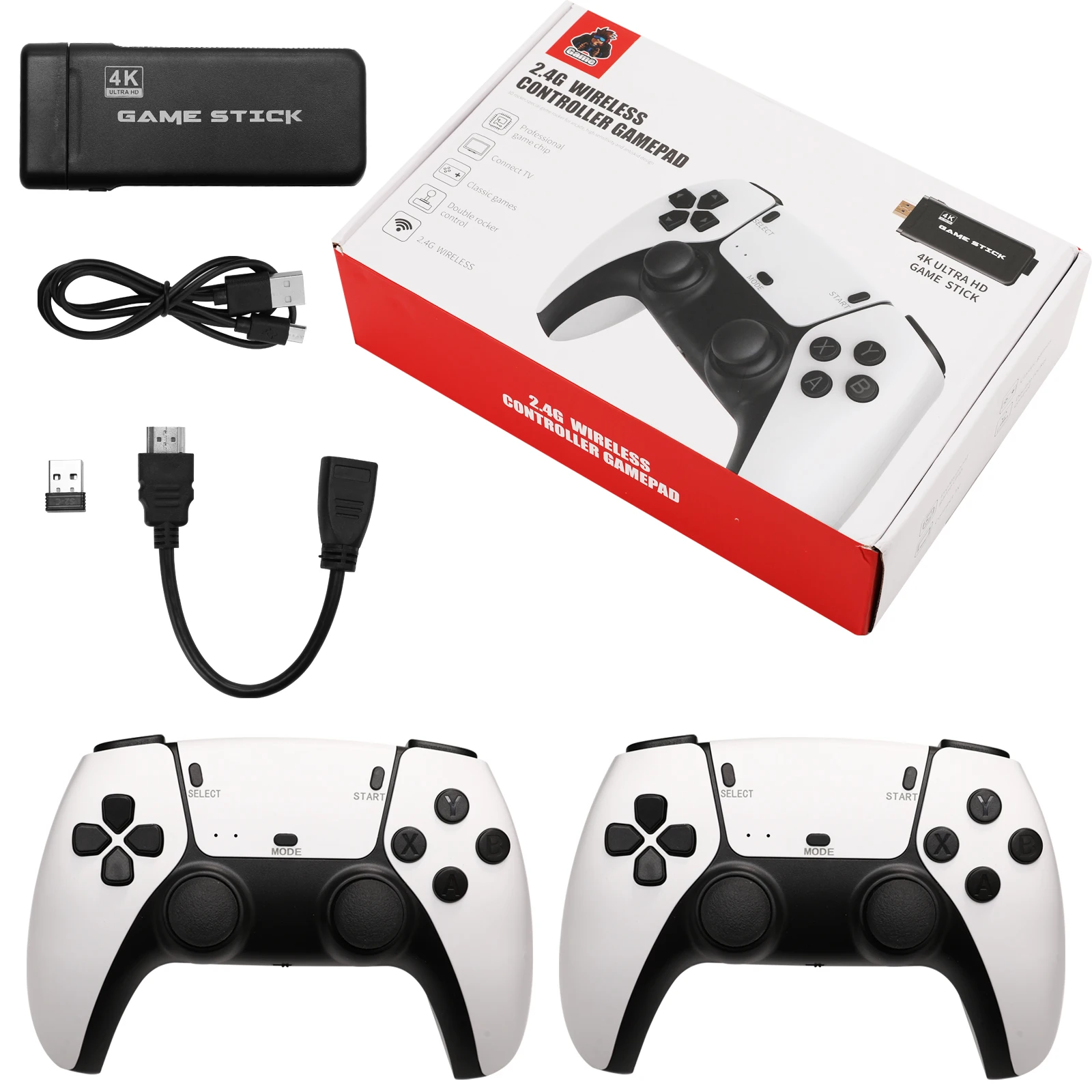 Controllers & Remotes - Replacement 2-4 wireless controller gamepad 4k ...