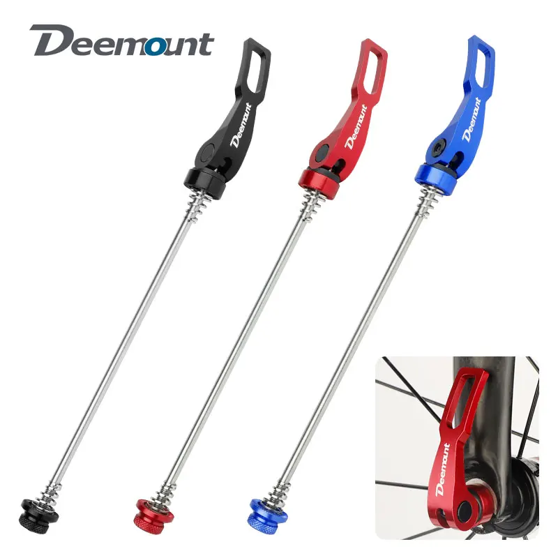 MTB-Road-Bike-Wheel-Hub-Skewer-Quick-Release-Cr-Mo-Steel-Fastener-100 ...