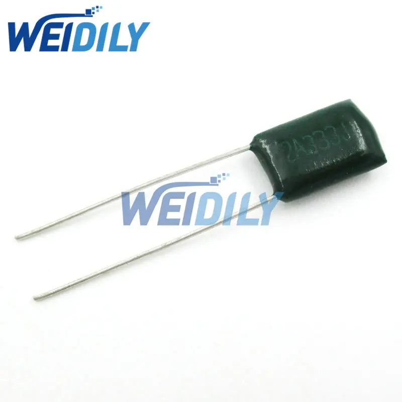 50PCS 2A333J 2A333 100V 0.033UF 33nF โพลีเอสเตอร์ฟิล์ม Capacitor ...