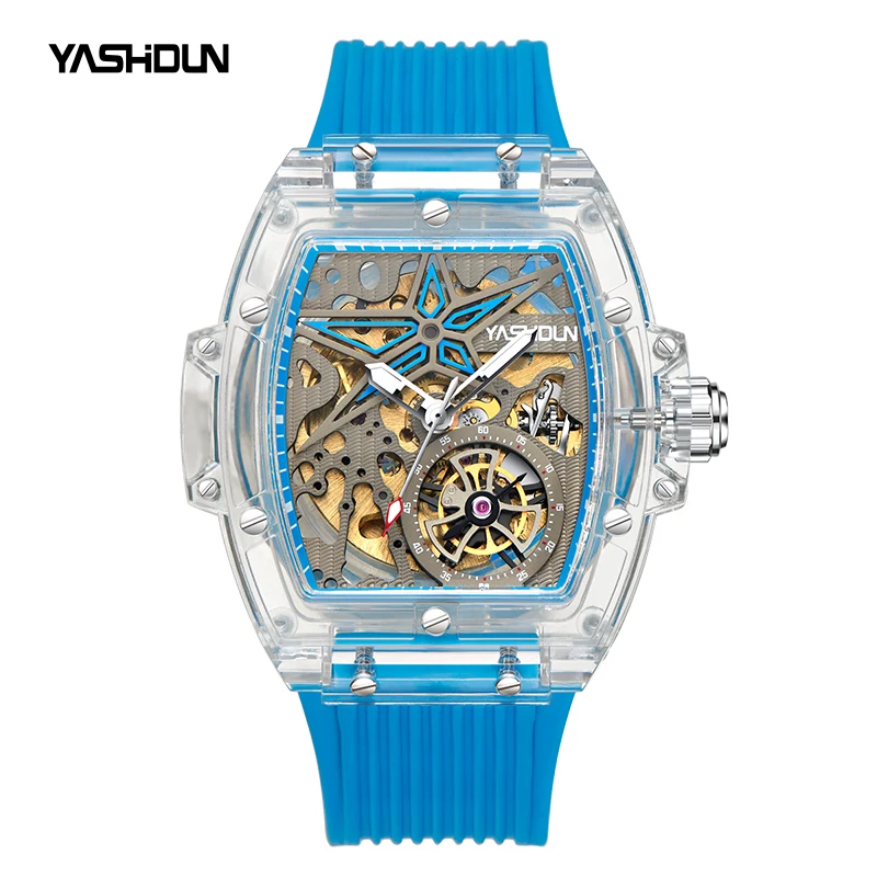 Automatic Mechanical Watch for Man Business Watch Hollows Skeleton ...