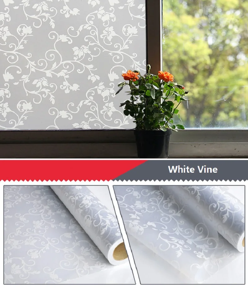 Self-Adhesive-Window-Film-White-Vine-Privacy-Protection-Heat-Control ...