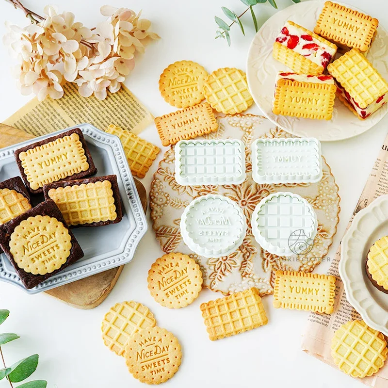 4Pcs-Set-Waffle-Mould-Cookie-Embossing-Mold-Fondant-Icing-Biscuit-Molds ...