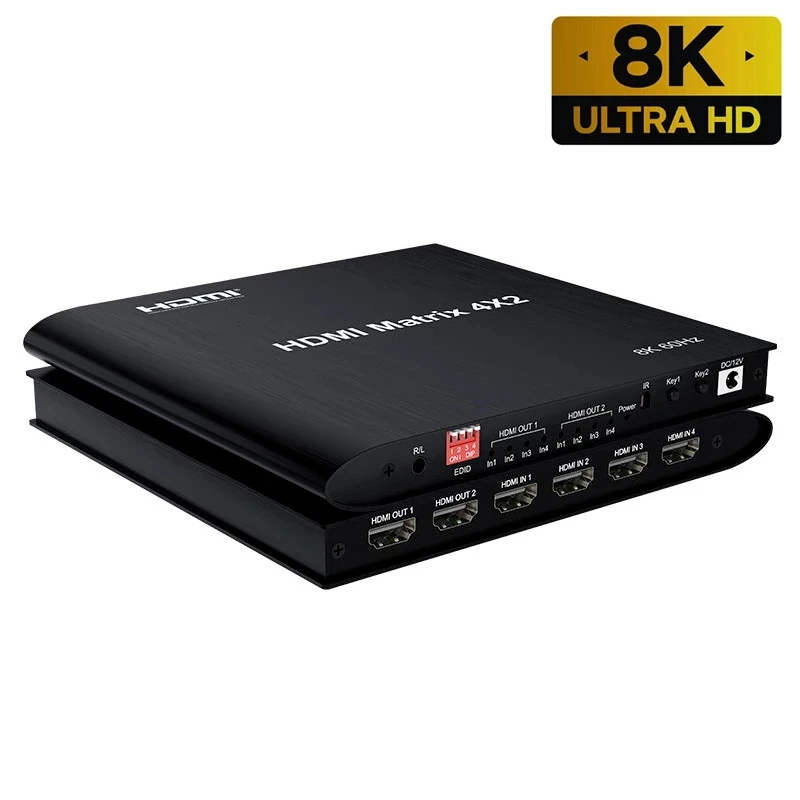 Commutateur répartiteur HDMI professionnel, 8K 60Hz HDR, True Matrix ...