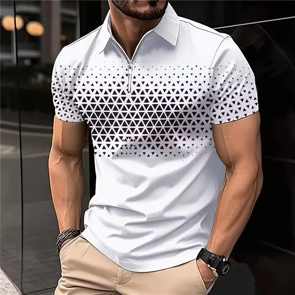 6XL Large Size Men's Clothing Fashion Street Polos T-Shirts Summer ...