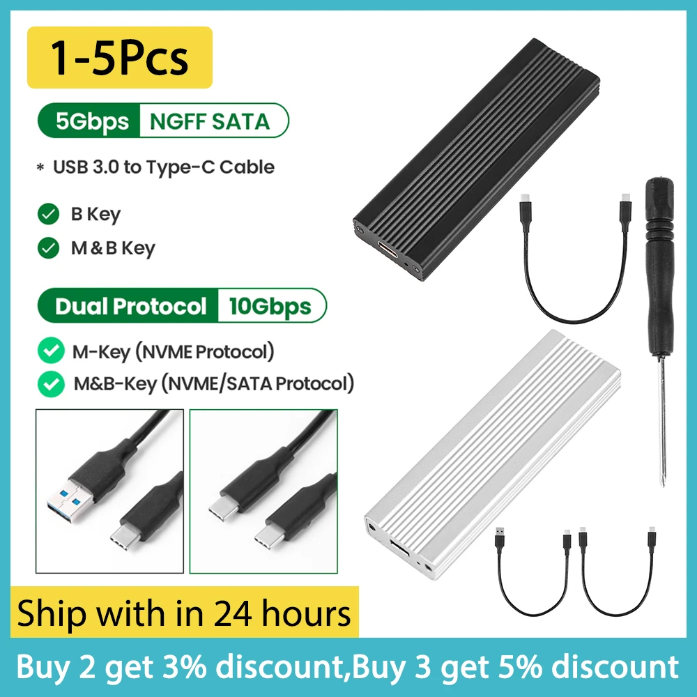 Ssd Enclosure B Key M.2 Usb | M2 Ssd Nvme Case 20 Gbps | Ssd M2 Nvme ...