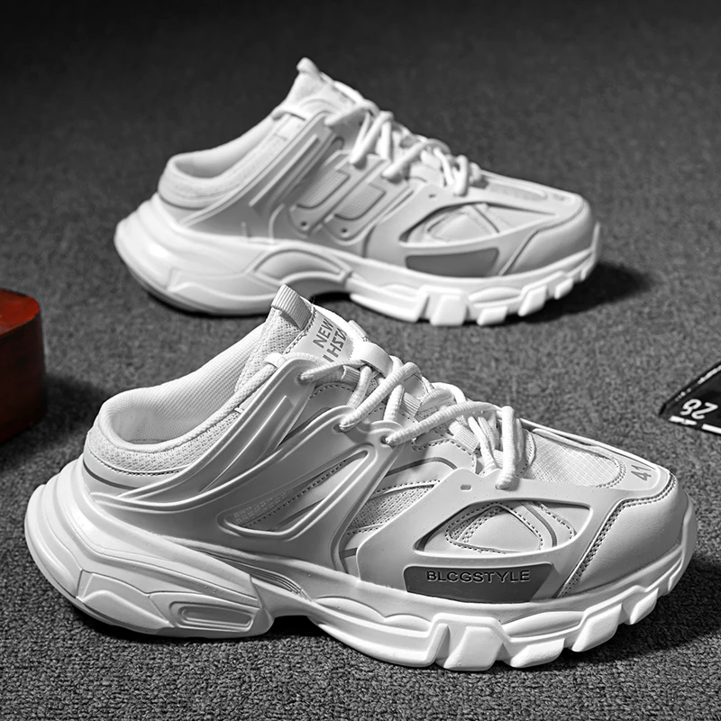 Chunky-Casual-Thick-Sole-Designer-Mens-Women-Dad-Mules-Slides-Walking ...