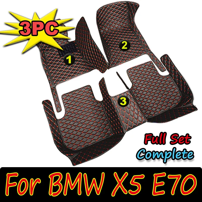 Car-Floor-Mats-For-BMW-X5-E70-MK2-2008-2013-Luxury-Leather-Mat-Set-Auto ...