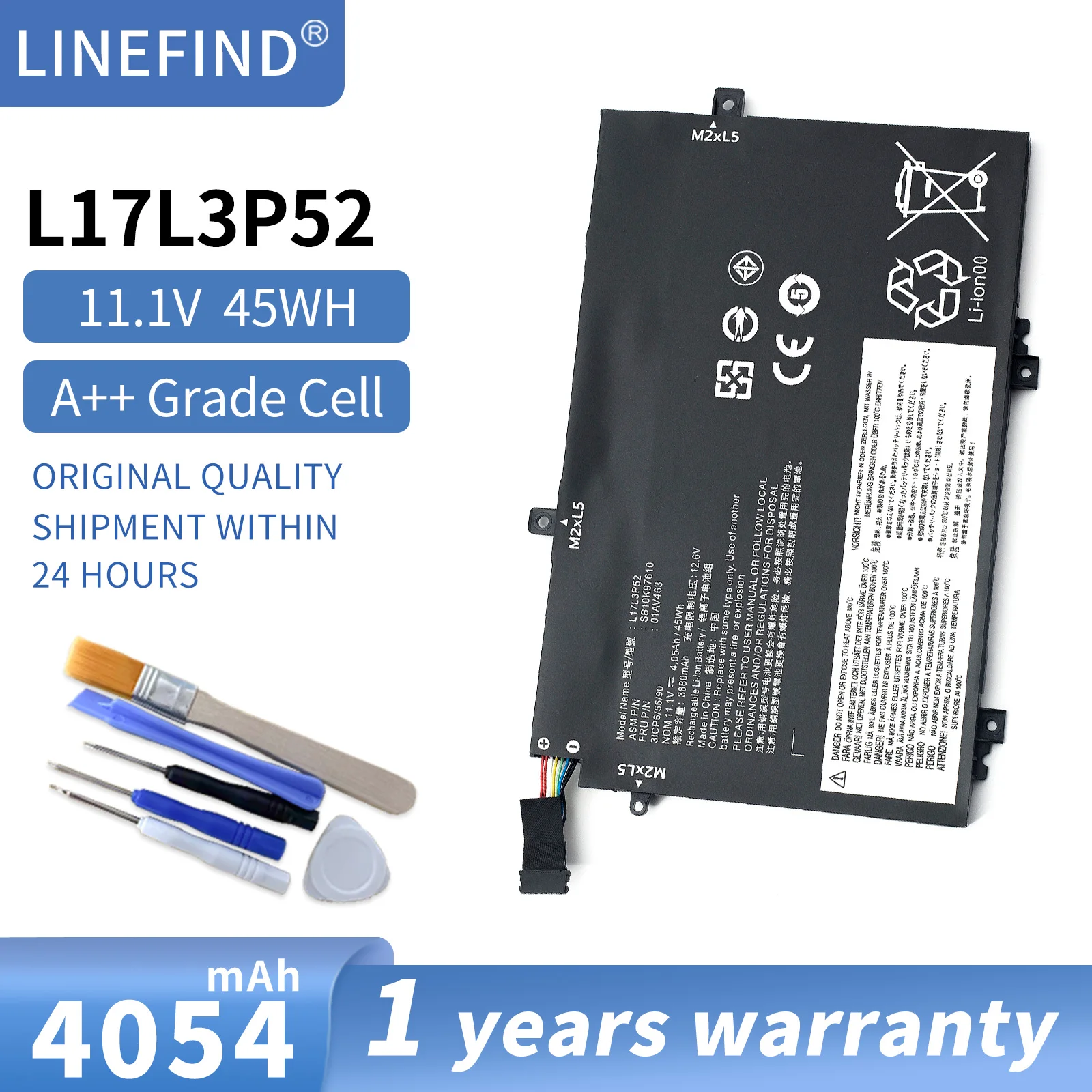 L17L3P52 For Lenovo ThinkPad L480 L490 L580 L590 L14 L15 Series Laptop ...