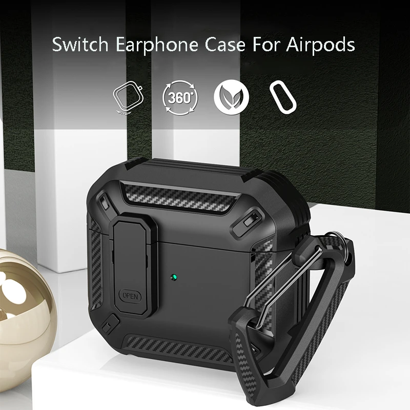 Luxury Switch Earphone Case For Airpods Pro 2 3 Case Shockproof Cover ...