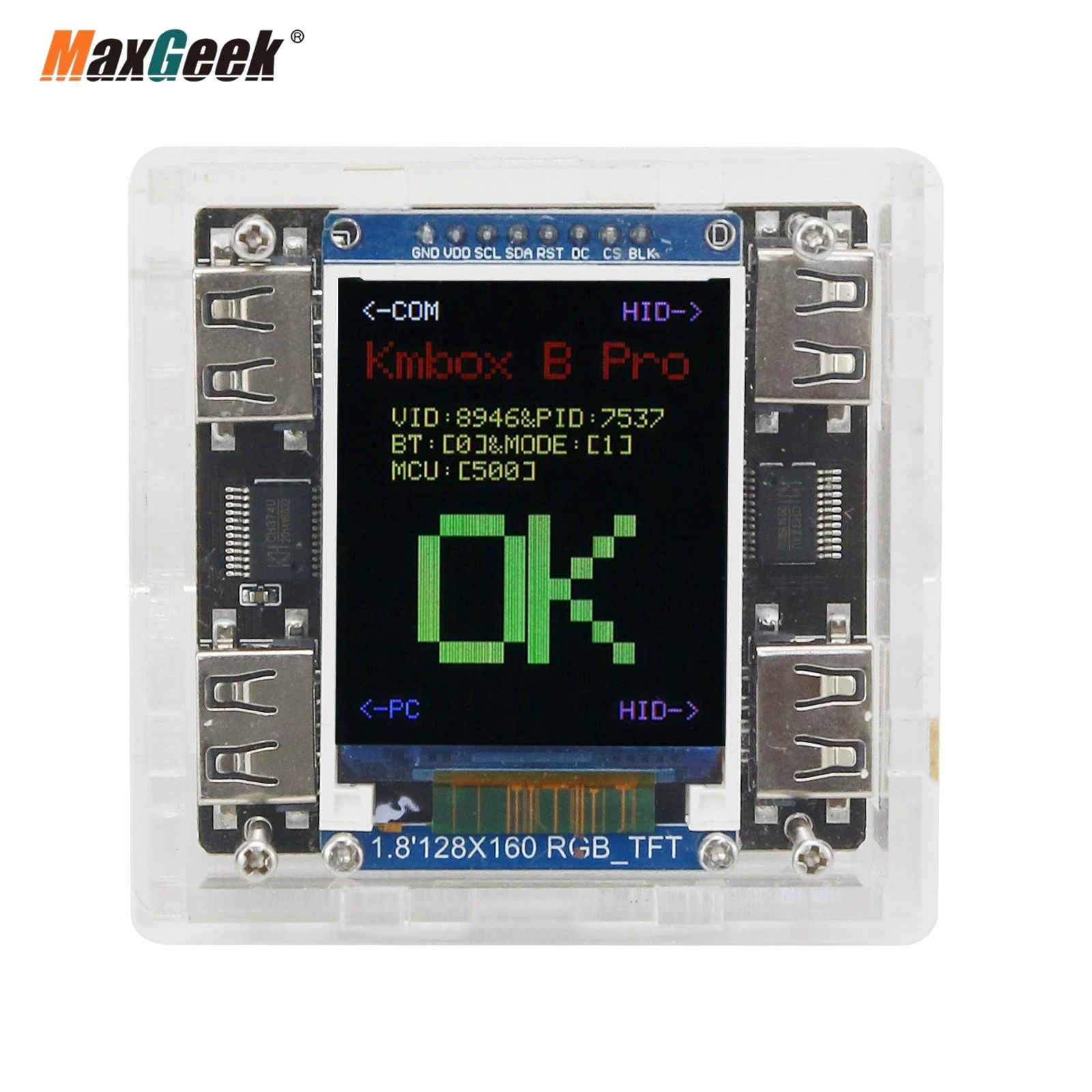 Kmbox B+Pro key mouse controller AI auxiliary support dual USB press ...