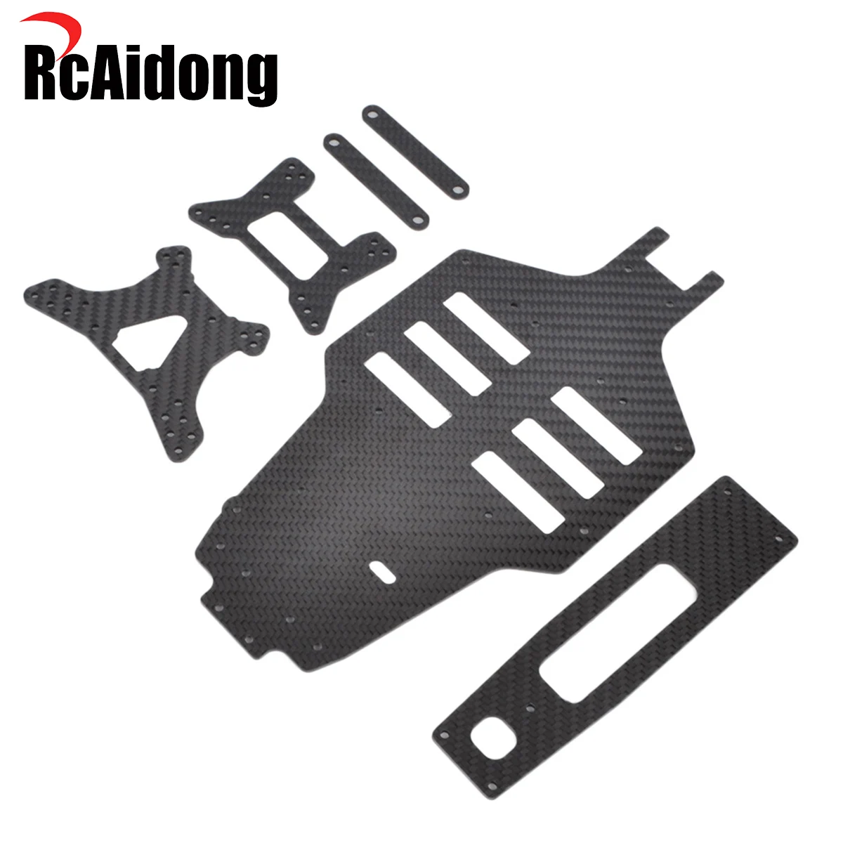 Carbon-Fiber-Upper-Lower-Deck-w-Front-Rear-Damper-Stay-Chassis-Kit-for ...