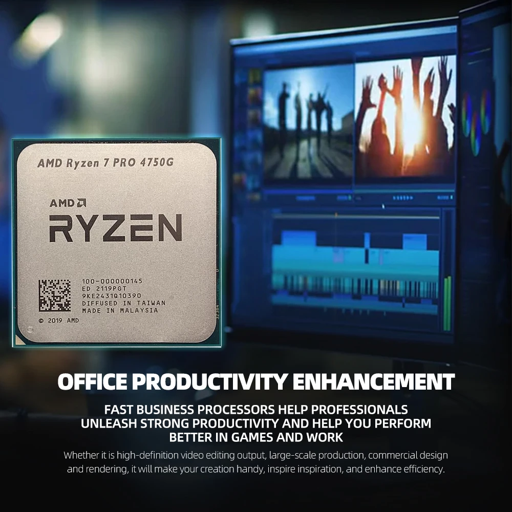 CPUプロセッサー AMD Ryzen Pro 4750G 8MB, 60% OFF