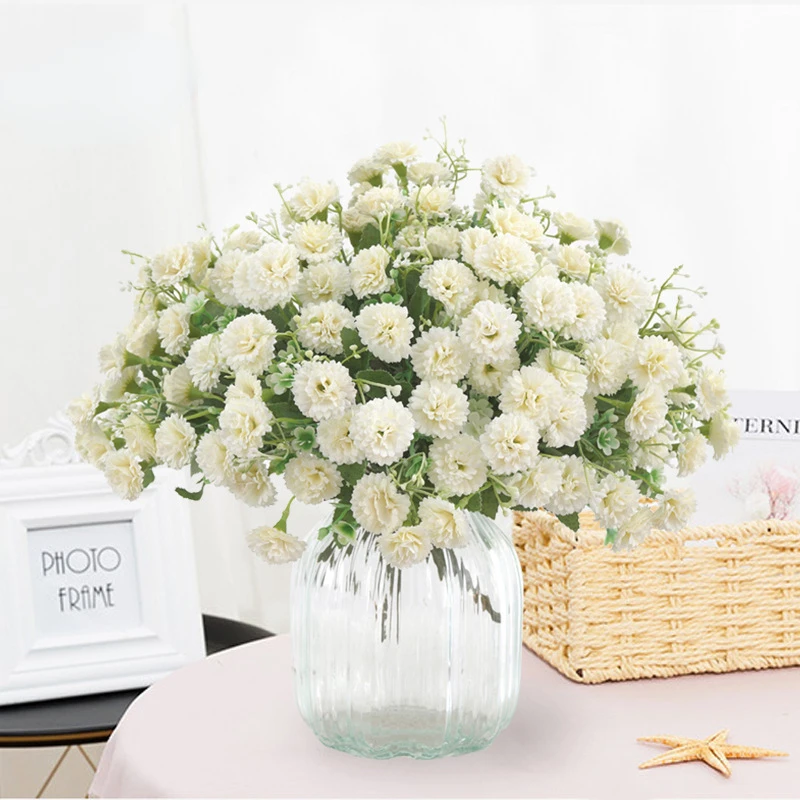 Milan-Lil-s-Gypsophila-Flor-De-Mesa-Flor-Artificial-Sala-Decorativa ...
