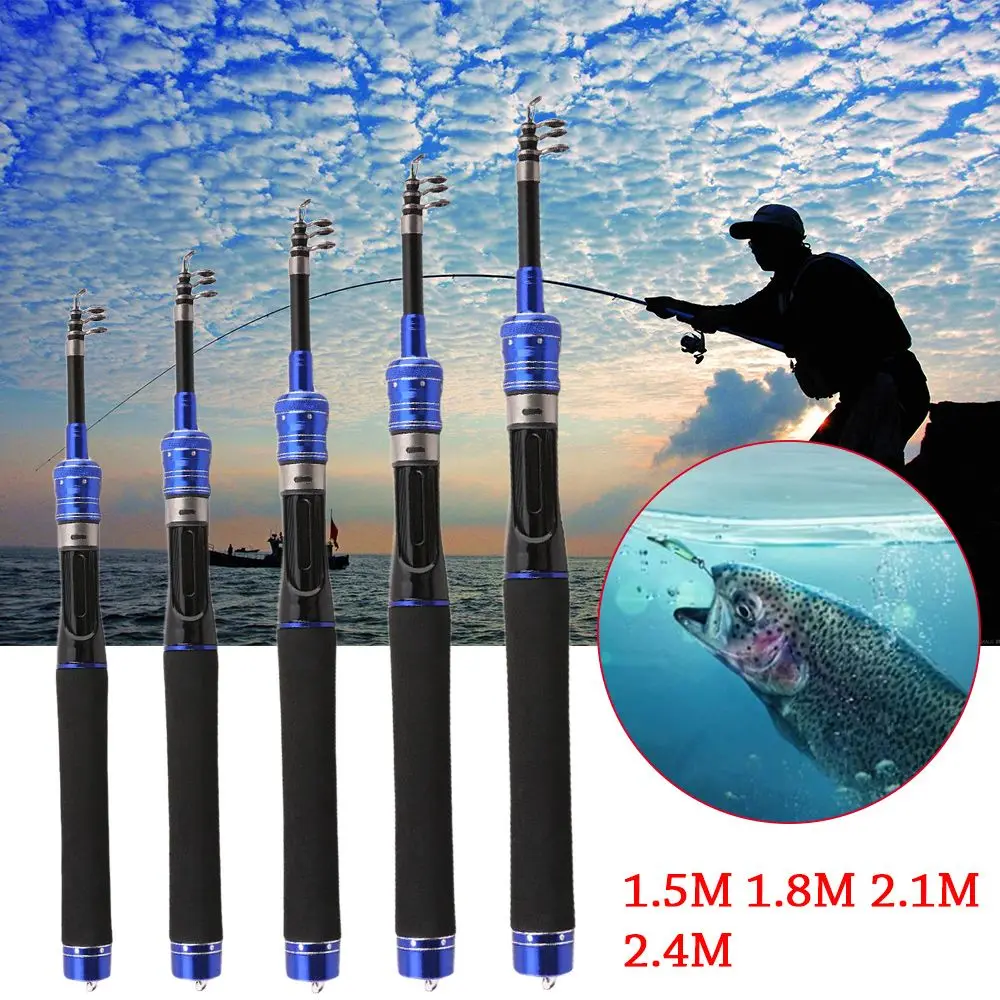 Mini Adjustable Ultralight Portable Fishing Tackle Telescopic Fishing ...