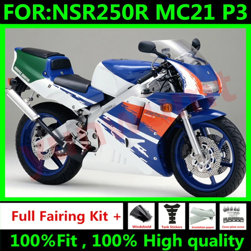 新しいabsモーターサイクルフェアリングキット,フェアリングセット,nsr250r nsr 250 nc21 mc21 p3 1991 ...