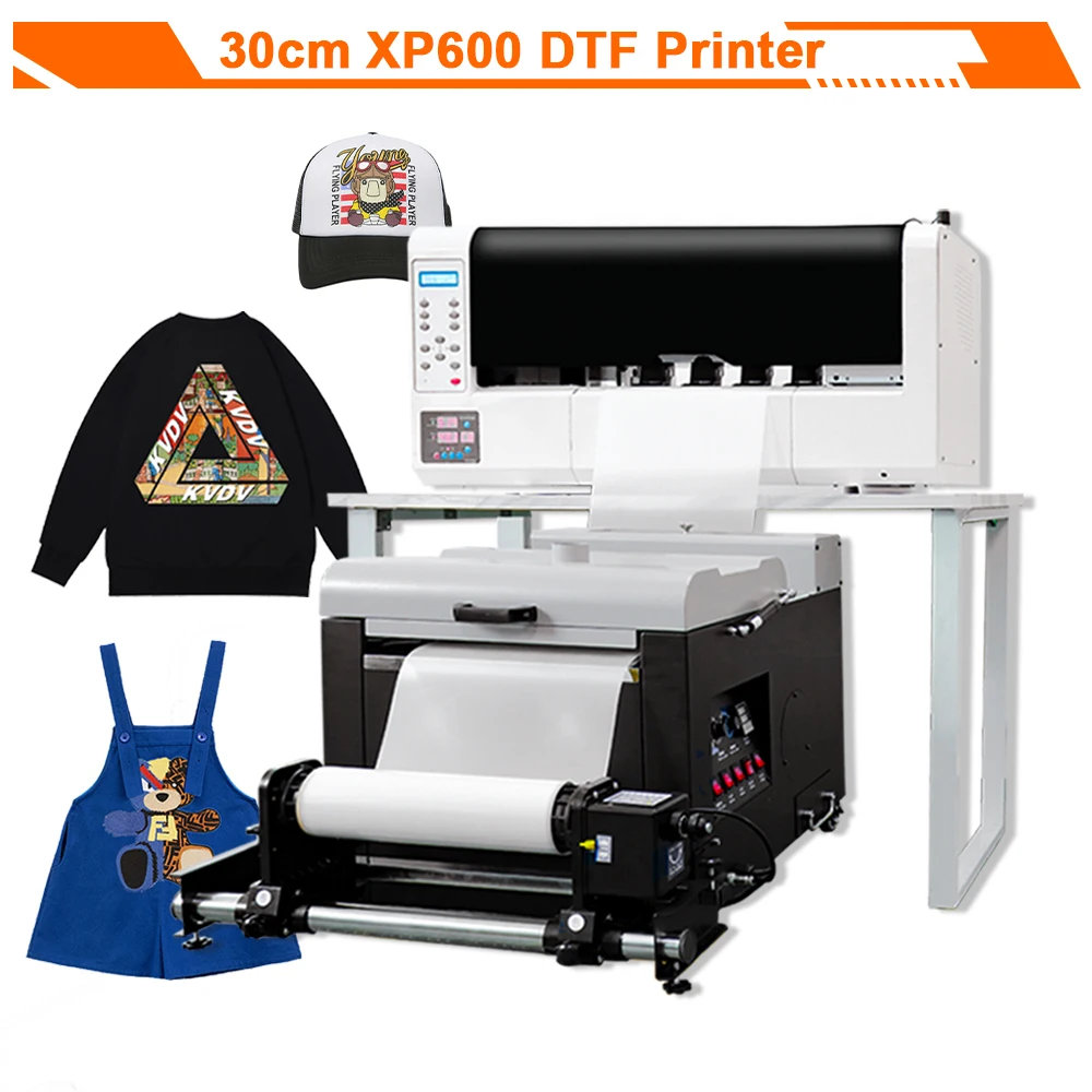DTF 듀얼 XP600 프린트 헤드, A3 + 티셔츠 인쇄기, DTF 직접 전송 프린터, 롤 피더, 30cm| | - AliExpress