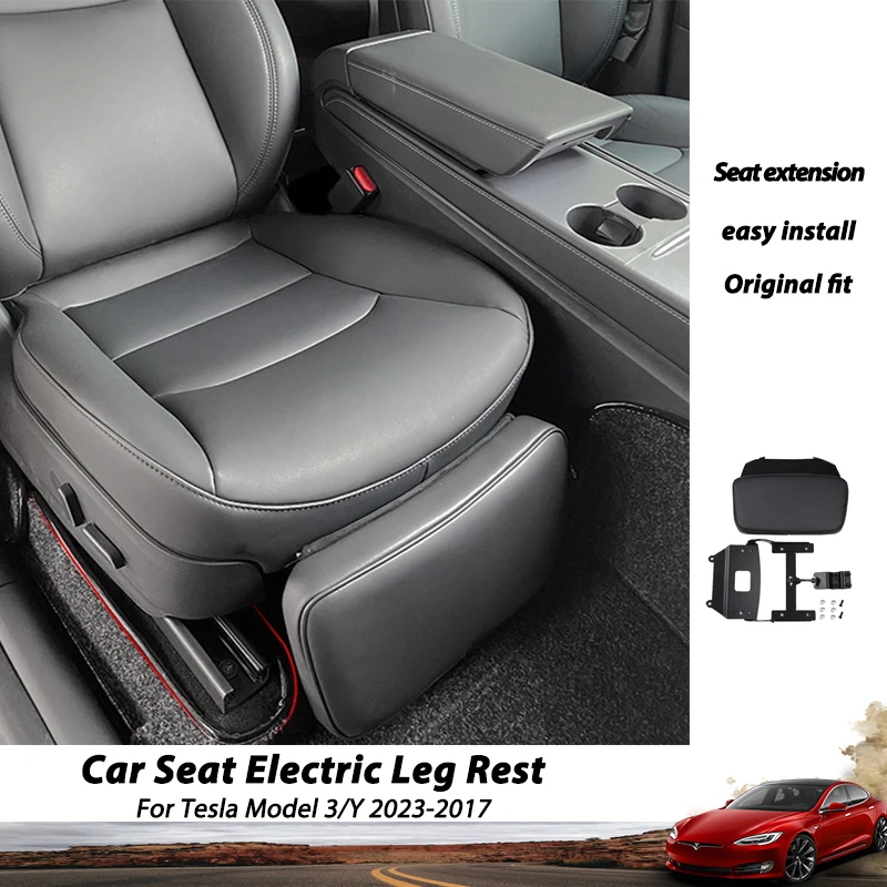 For-Tesla-Model-3-2023-Car-Leather-Electric-Seat-Leg-Rest-80-Free ...