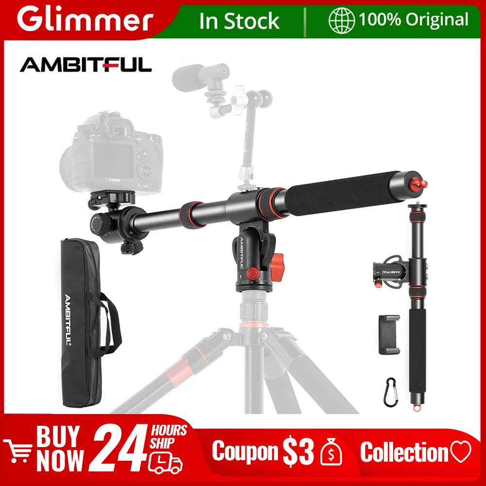 AMBITFUL-GM104-106cm-Aluminium-Alloy-Tripod-Extended-Crossbar-Adjusted ...