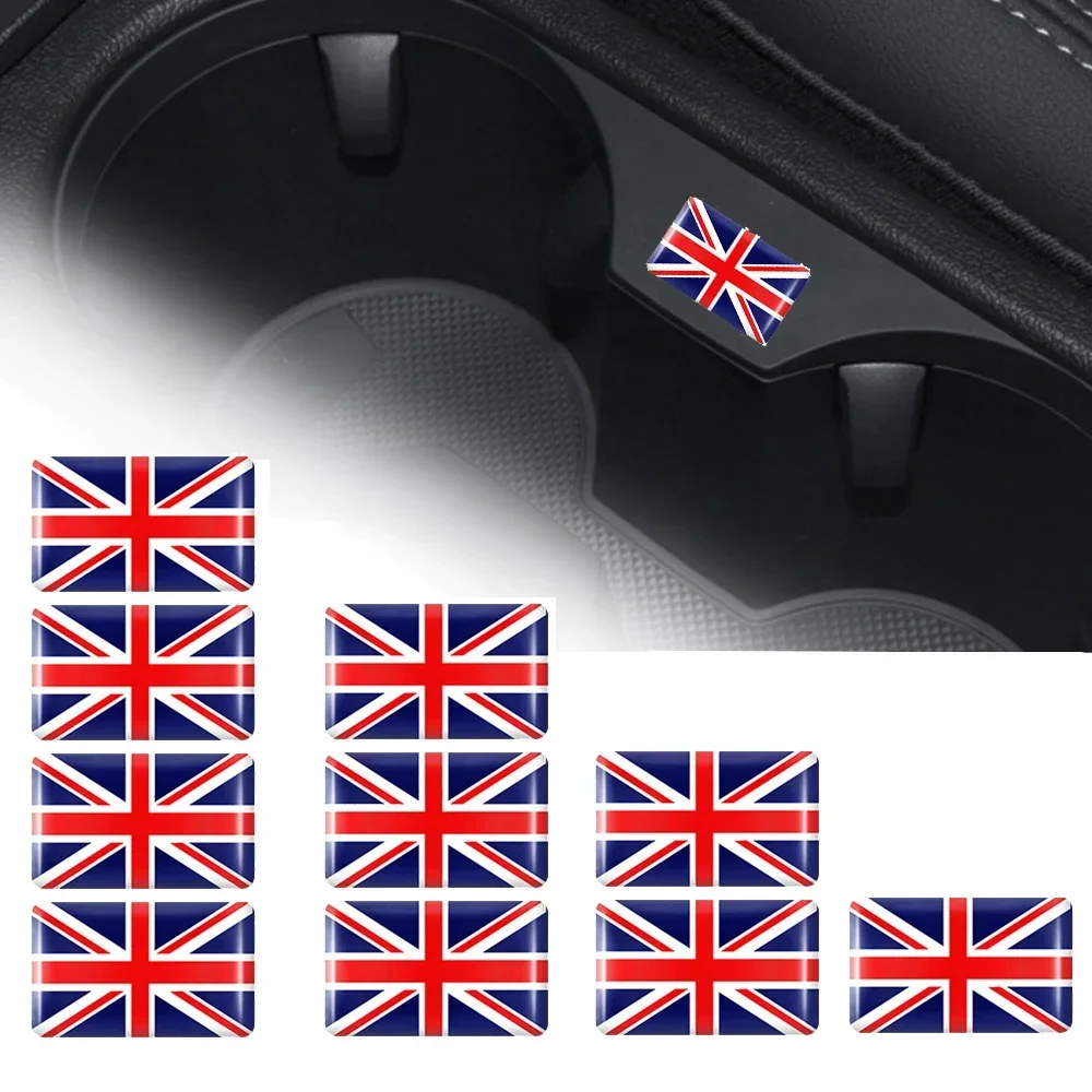 10pcs Epoxy UK United Kingdom Flag Sticker Car Interior Decoration ...