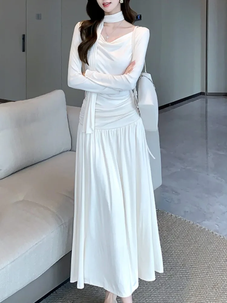 Elegant-Solid-Evening-Dresses-for-Women-Autumn-Wedding-Prom-Robe ...