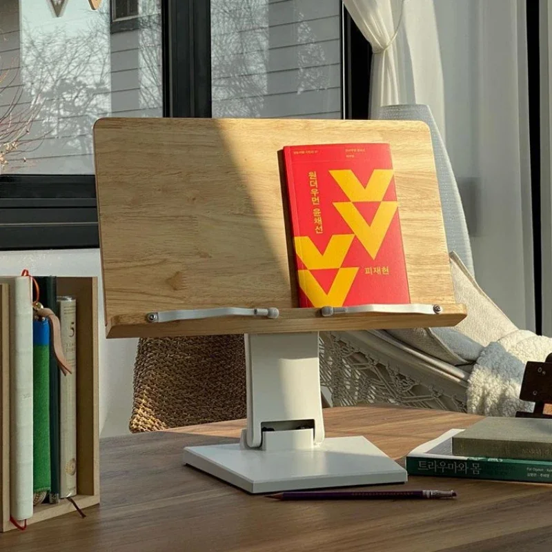 Adjustable-Wood-Reading-Stand-Spacious-Portable-Book-Stand-Height ...