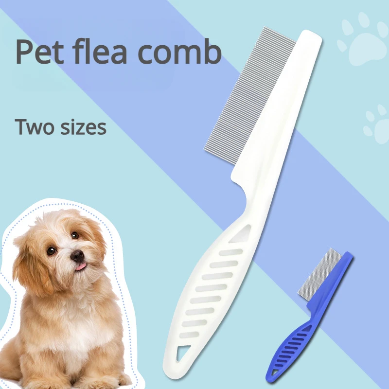 Pet-Hair-Shedding-Comb-Stainless-Steel-Flea-Comb-for-Cat-Dog-Pet ...