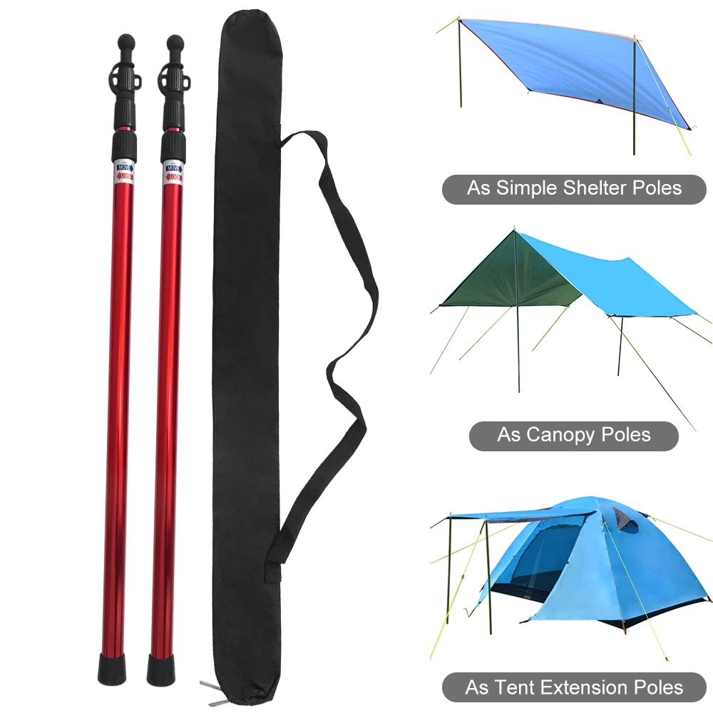 B-tons-de-tente-t-lescopiques-r-glables-tiges-de-tente-de-camping-en ...